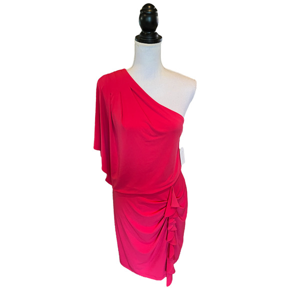 Jessica Simpson | Dresses | New Jessica Simpson One Shoulder Ruffle ...